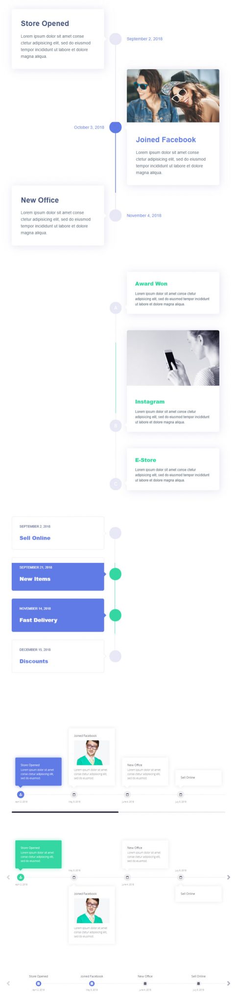 Timeline vertical / horizontal - Official Elementor Addons, Plugins and ...