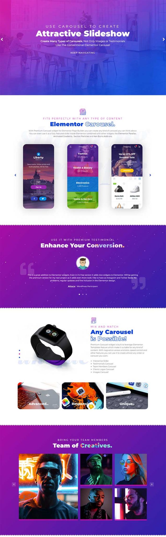 Carousel - Official Elementor Addons, Plugins and Widgets