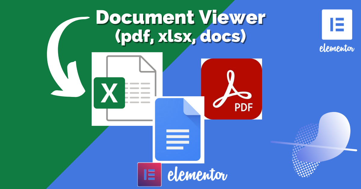 Document Viewer (pdf, xlsx, docs) - Official Elementor Addons, Plugins and Widgets