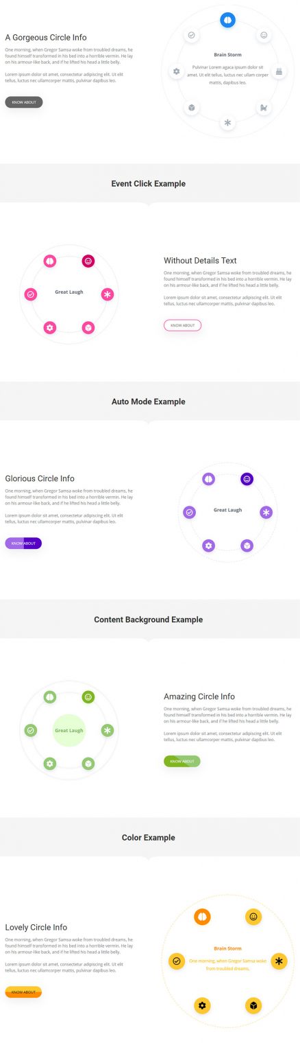 Circle Info - Official Elementor Addons, Plugins and Widgets