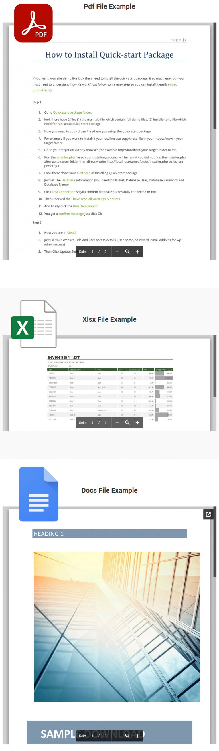 Document Viewer (pdf, xlsx, docs) - Official Elementor Addons, Plugins ...