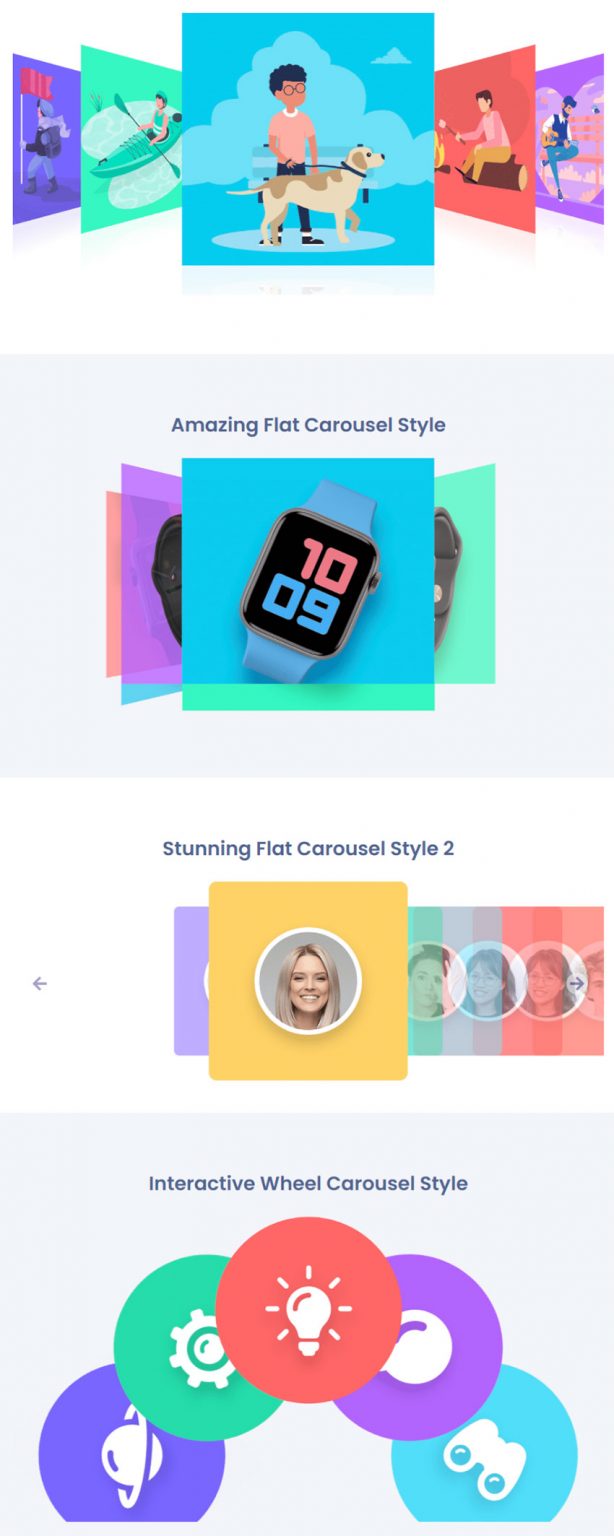 Flip Carousel - 3D - Official Elementor Addons, Plugins and Widgets