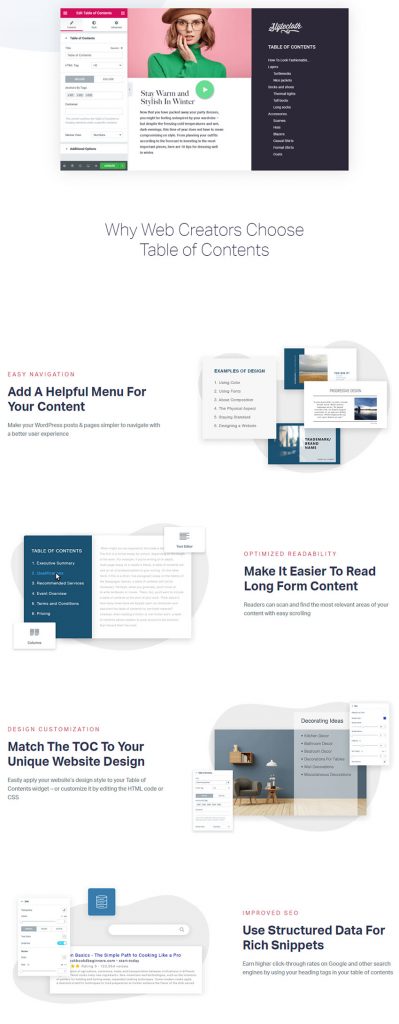 Table of Contents - Official Elementor Addons, Plugins and Widgets