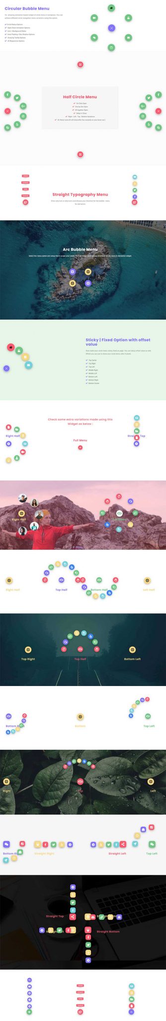 Circle Menu Help Desk - Official Elementor Addons, Plugins and Widgets