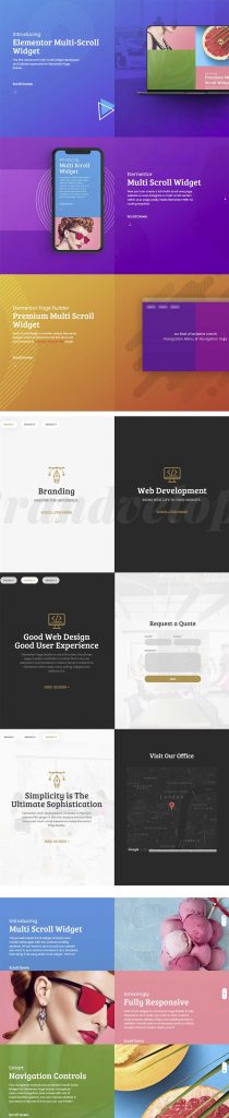 Multi Scroll - Official Elementor Addons, Plugins and Widgets