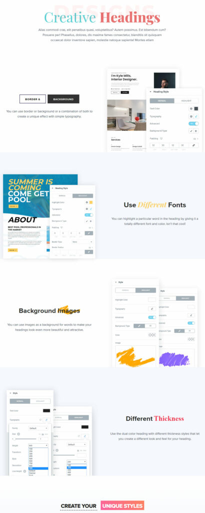Dual Heading - Official Elementor Addons, Plugins and Widgets