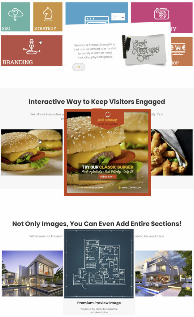 Preview Window Dropbar - Official Elementor Addons, Plugins and Widgets