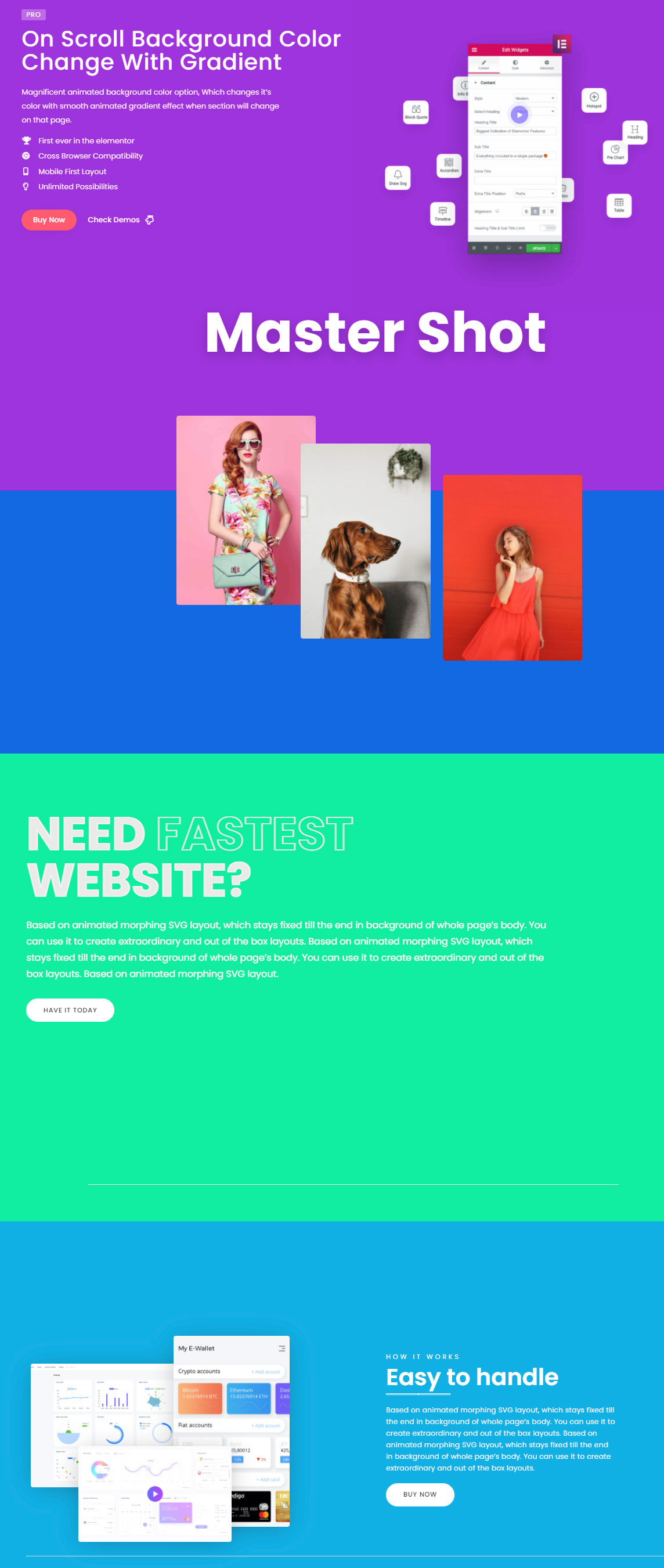 Change Color On Scroll Official Elementor Addons Plugins And Widgets