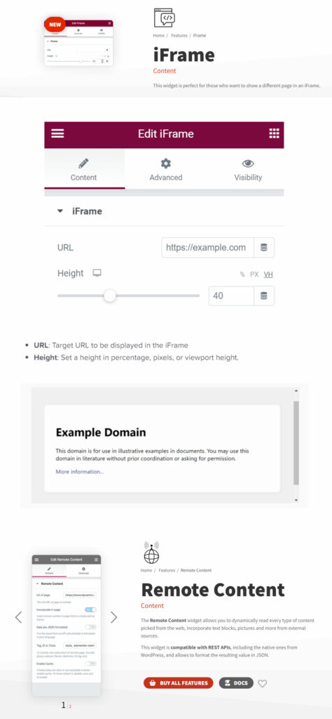 Iframe - Official Elementor Addons, Plugins and Widgets