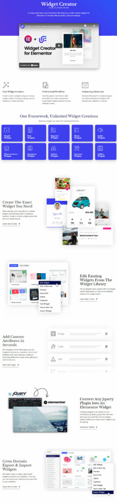 Widget Creator - Official Elementor Addons, Plugins and Widgets